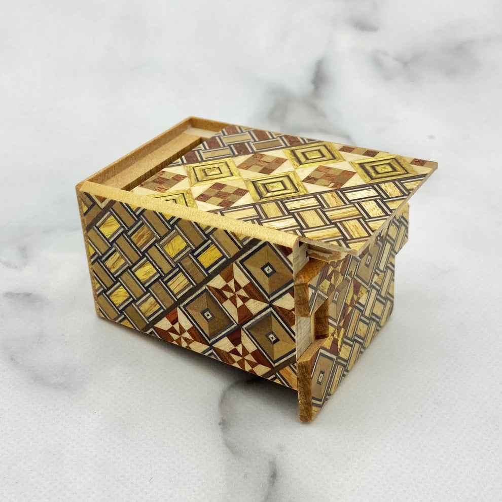 Yosegi Wooden Puzzle Box Japanese Secret Box Small Size – e Omotenashi ...